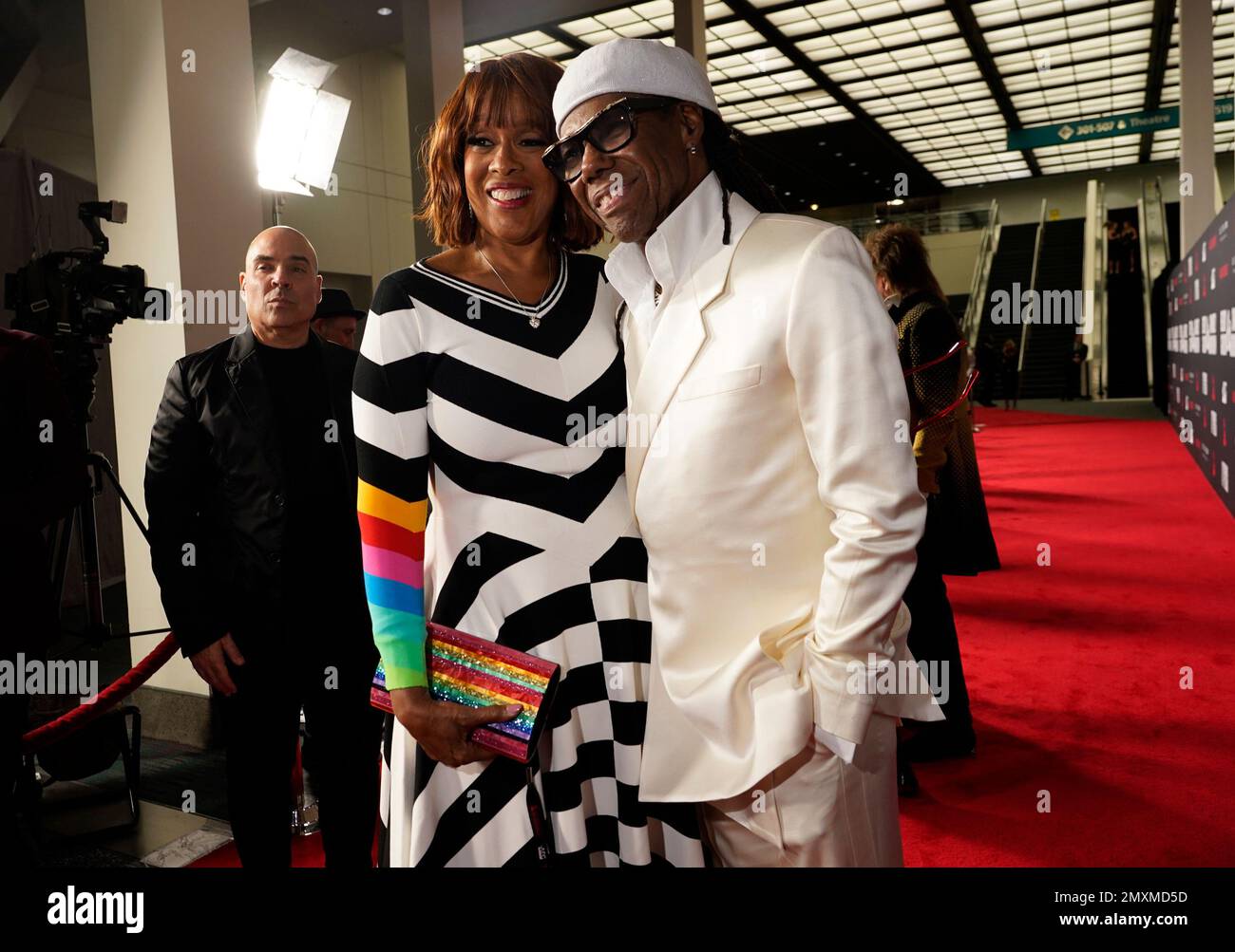 Gayle King, left, and Nile Rodgers arrive at MusiCares Person of the ...