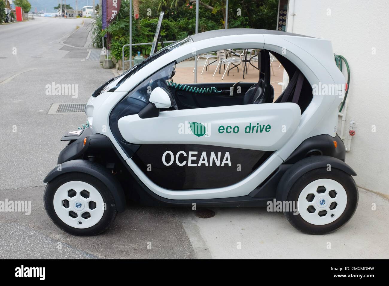 A tiny two-seat electric car made by Nissan Stock Photo - Alamy