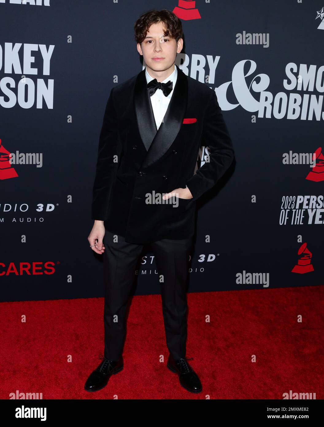 Los Angeles, USA. 03rd Feb, 2023. Ari Elkins arrives at The Musicares ...