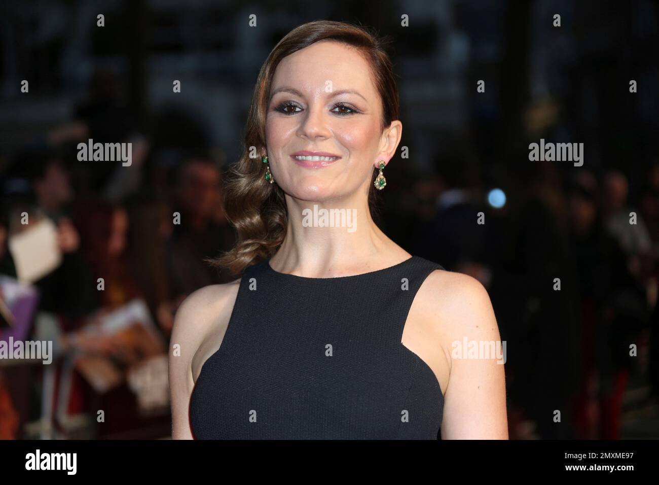 Actress Rachael Stirling poses for photographers upon arrival at the ...
