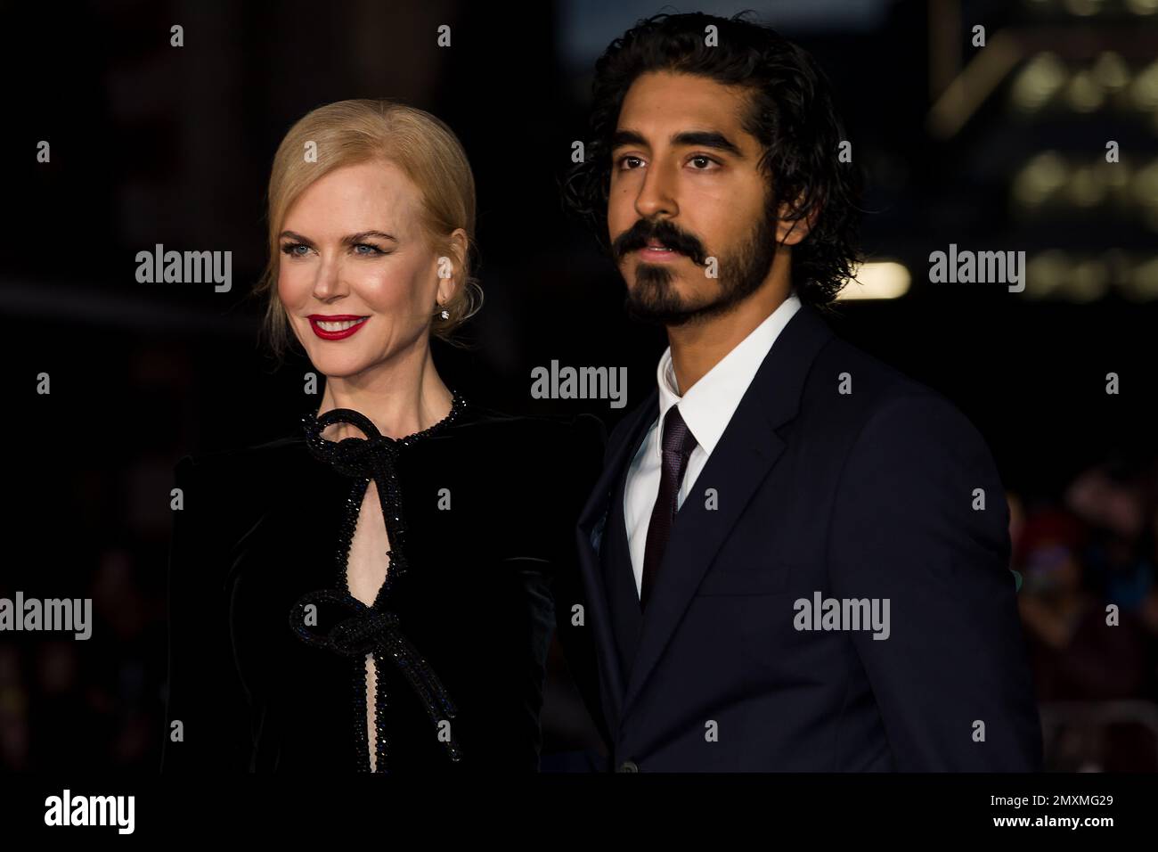 Actors Nicole Kidman and Dev Patel pose for photographers on arrival at the premiere of the film ...