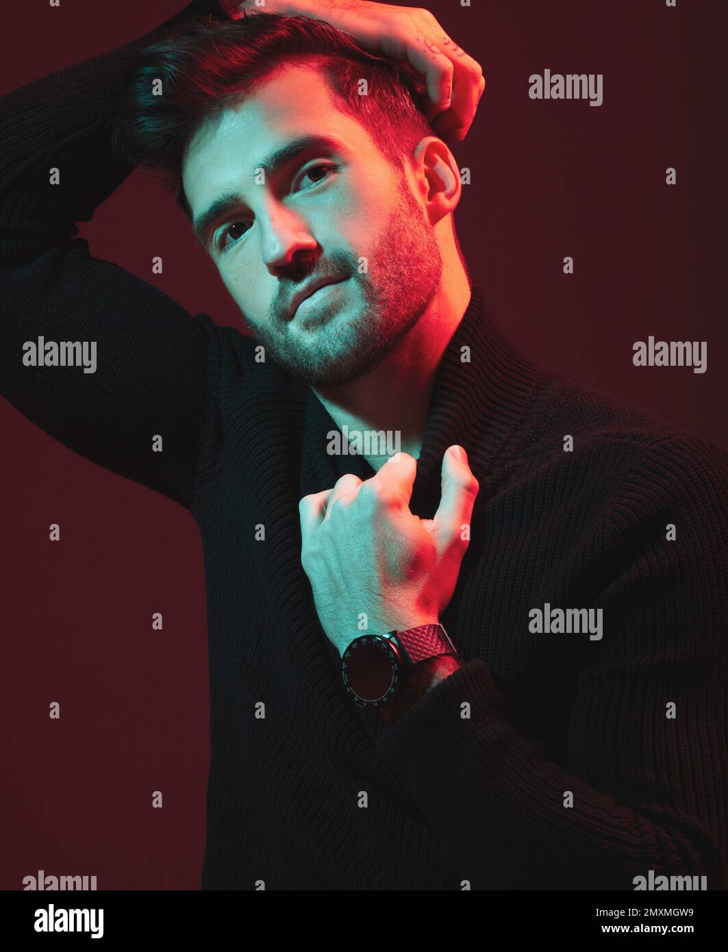 Rich man portrait face color hi-res stock photography and images - Alamy