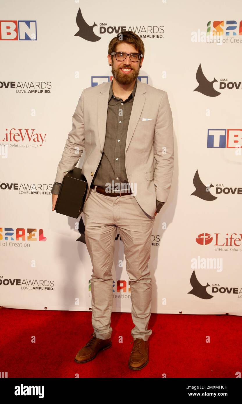 Nathan William poses for a photo at the 47th Annual GMA Dove Awards at ...