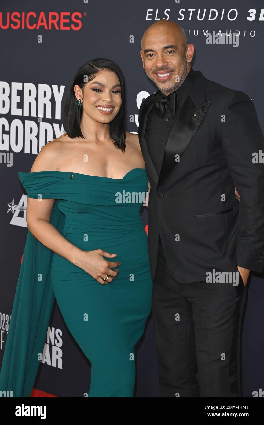 Los Angeles, USA. 03rd Feb, 2023. Jordin Sparks & Harvey Mason Jr. at ...