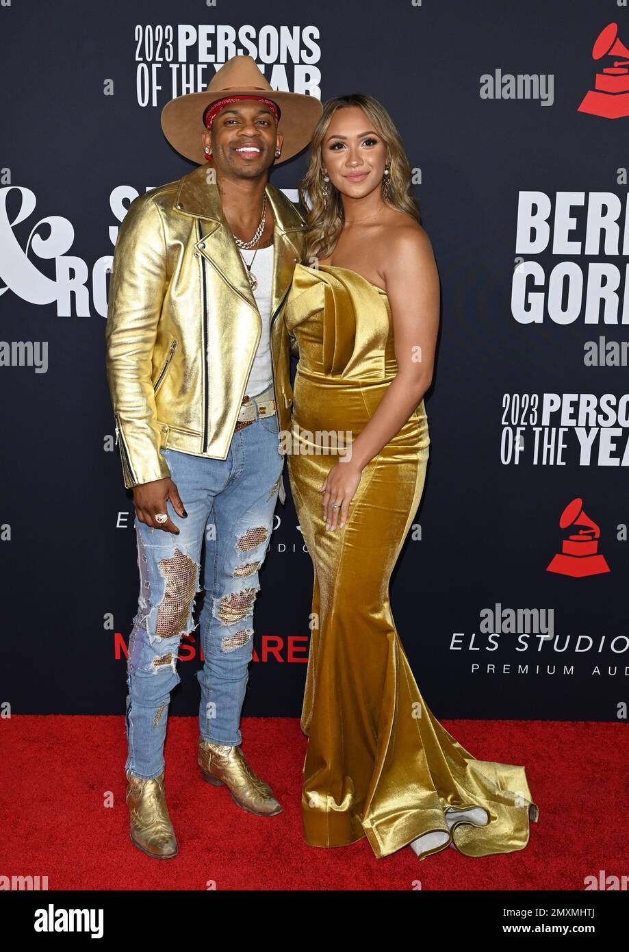 Los Angeles, USA. 03rd Feb, 2023. Jimmie Allen & Alexis Gale at the ...