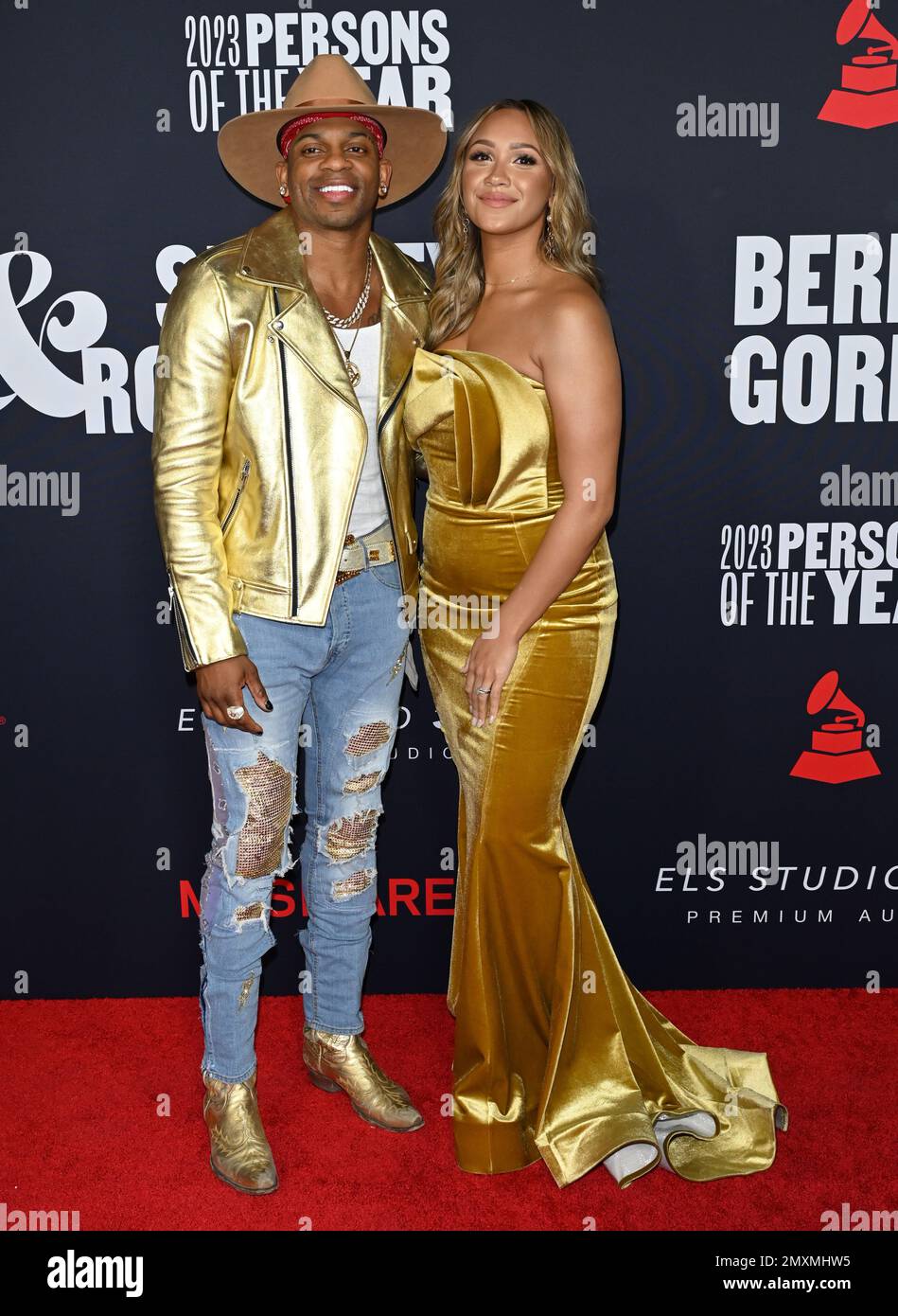 Los Angeles, USA. 03rd Feb, 2023. Jimmie Allen & Alexis Gale at the ...