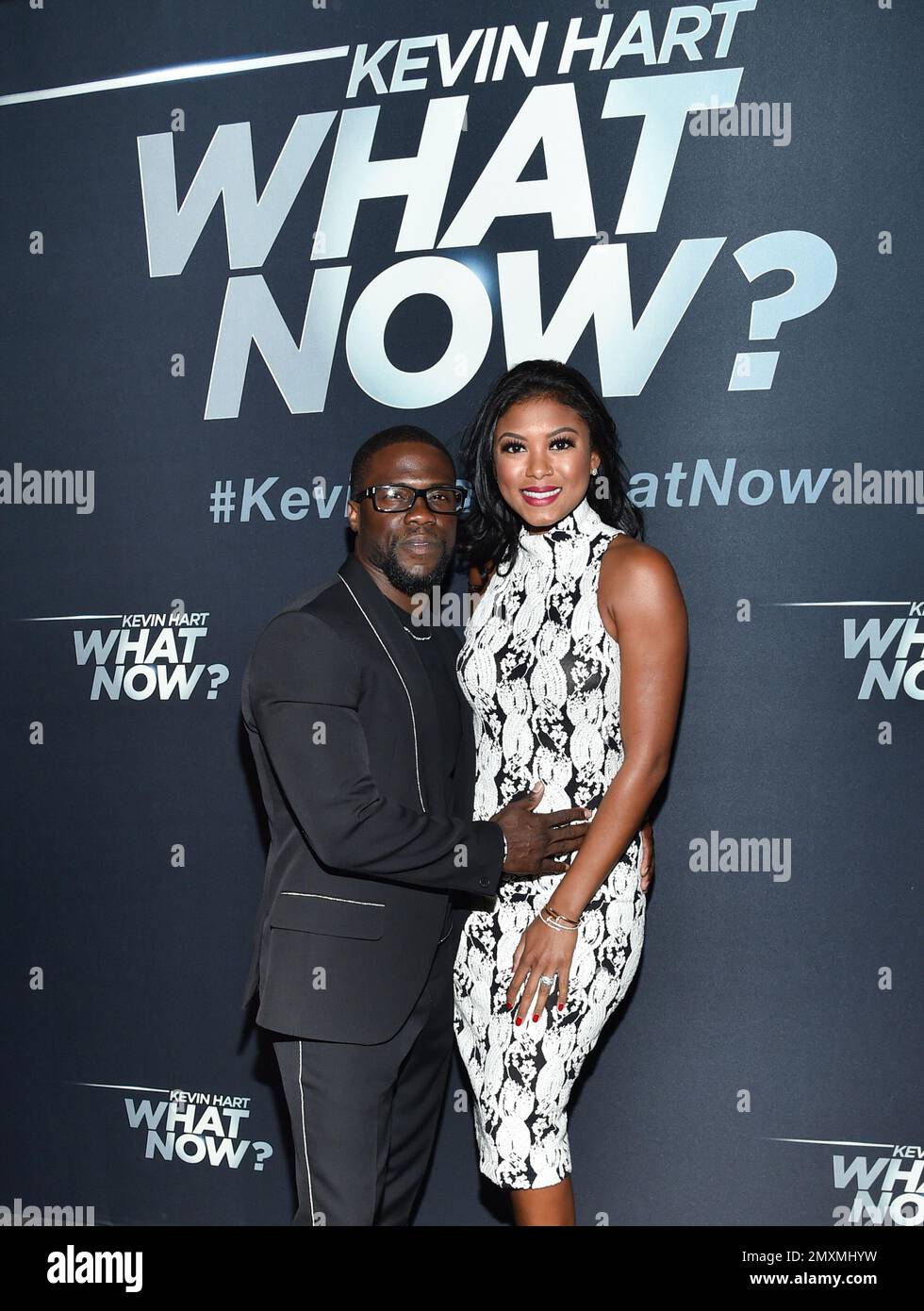 Actor and comedian Kevin Hart and wife Eniko Parrish attend a special ...