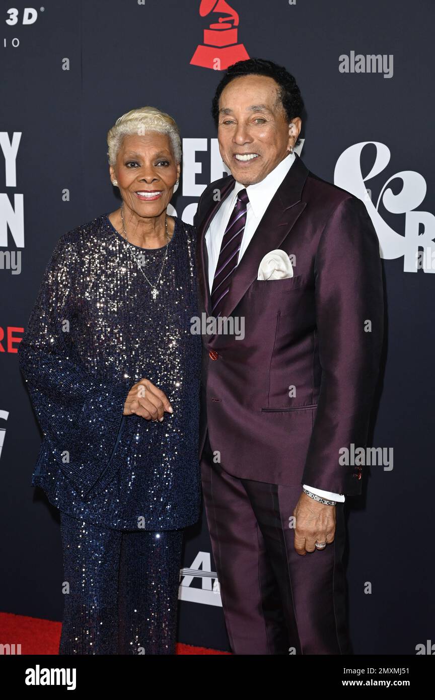 Los Angeles, USA. 03rd Feb, 2023. Dionne Warwick & Smokey Robinson at ...