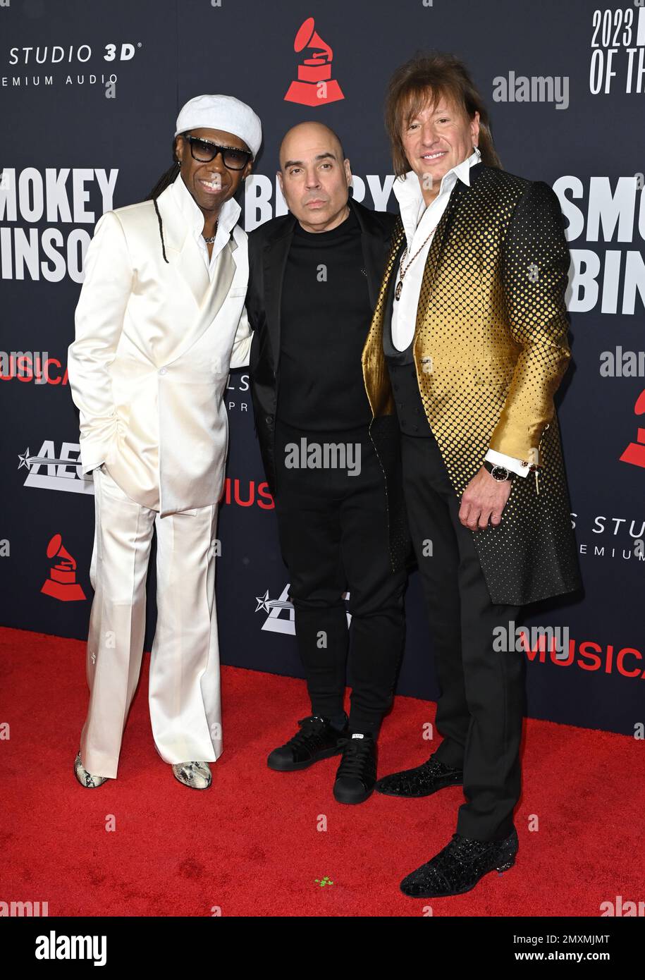 Los Angeles, USA. 03rd Feb, 2023. Nile Rodgers, Merck Mercuriadis ...