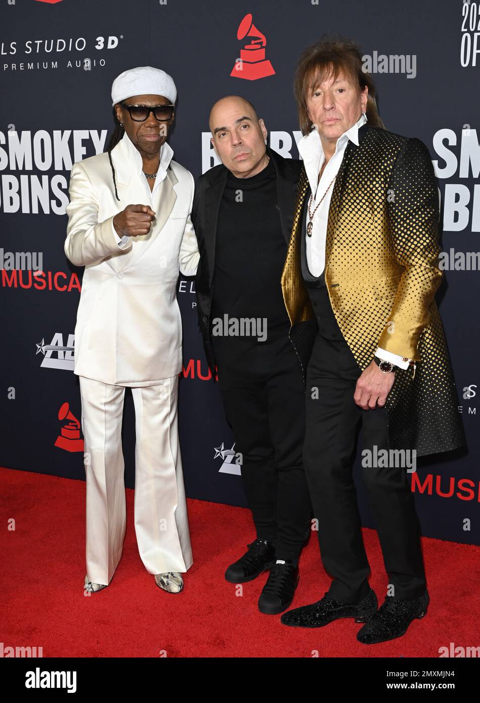 Los Angeles, USA. 03rd Feb, 2023. Nile Rodgers, Merck Mercuriadis ...