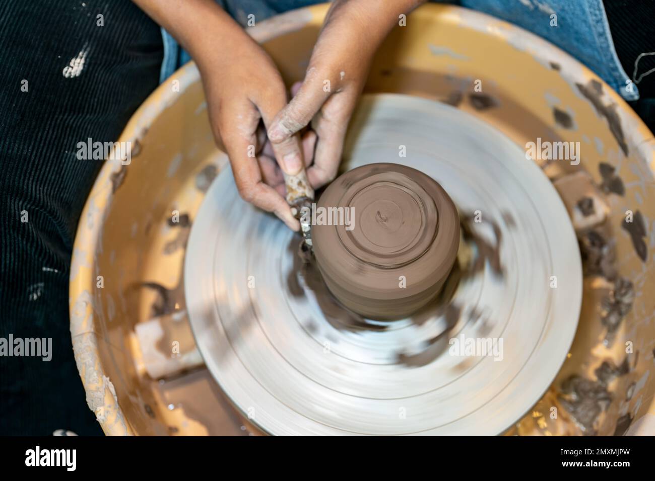 Small business owner, Young People Creating Pottery Stock Photo - Alamy