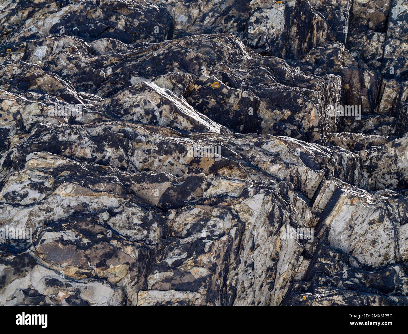 A geological strata as a background. Stone texture, full frame. Brown ...