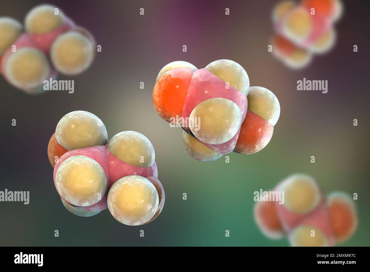 Ethylene glycol molecule, illustration Stock Photo - Alamy