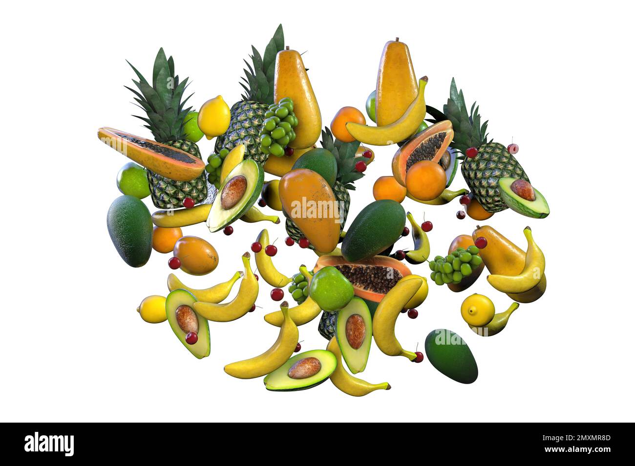 Papaya illustration Cut Out Stock Images & Pictures - Alamy