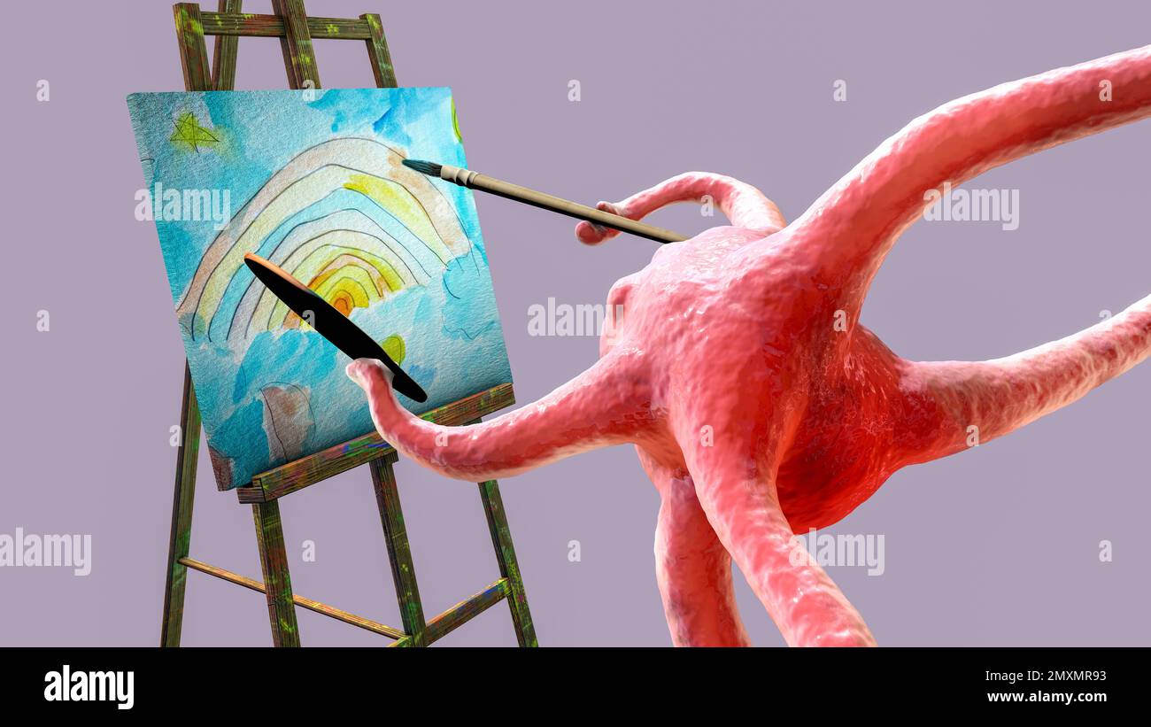 AI art generator, conceptual illustration Stock Photo - Alamy