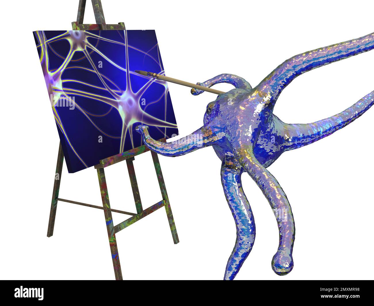 AI art generator, conceptual illustration Stock Photo - Alamy