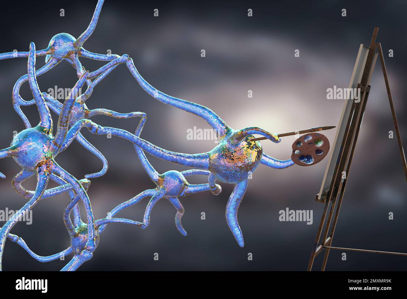 AI art generator, conceptual illustration Stock Photo - Alamy