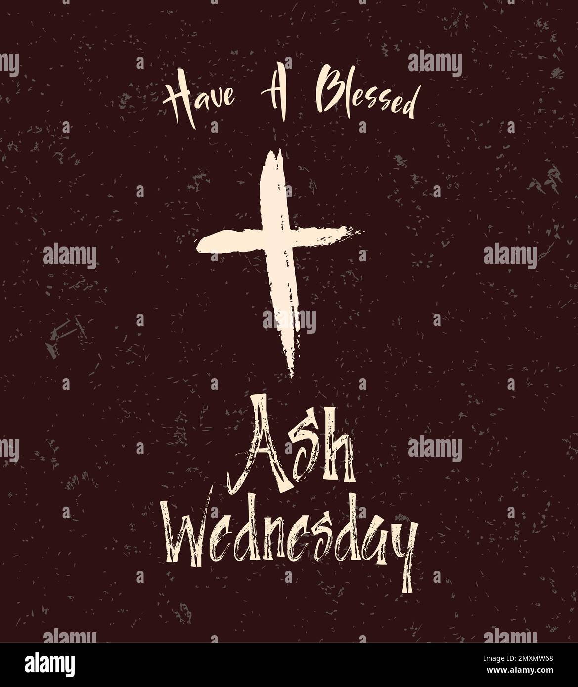 Have a blessed Ash wednesday poster, card, social media post Stock ...