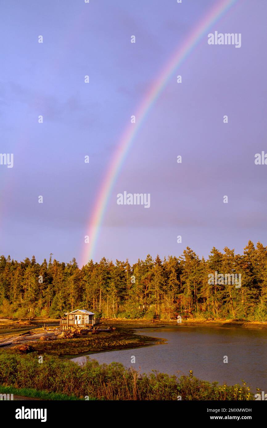 Pacific Northwest natural rainbow (2014 Stock Photo - Alamy