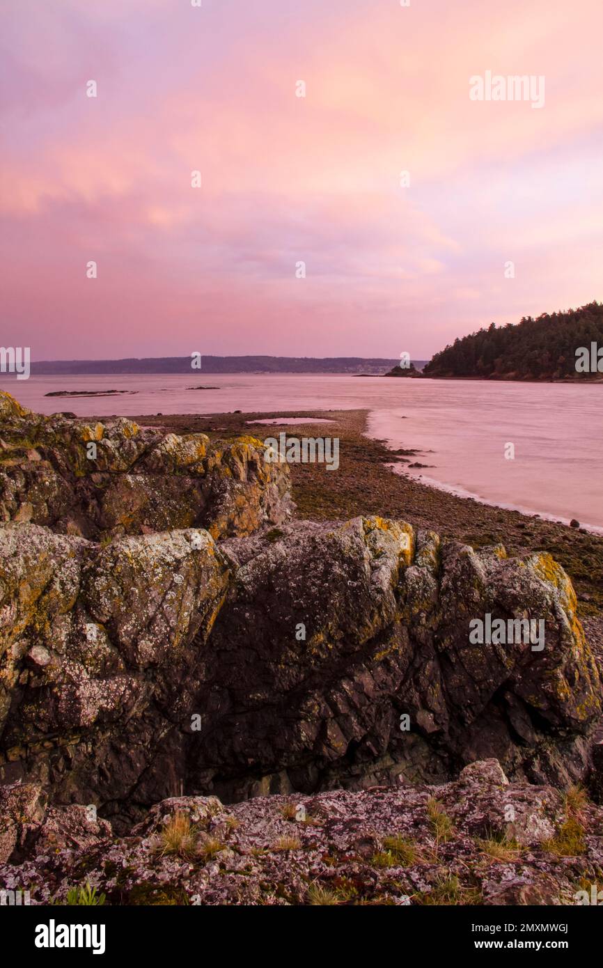Pacific Northwest dramatic sunset (2014 Stock Photo - Alamy