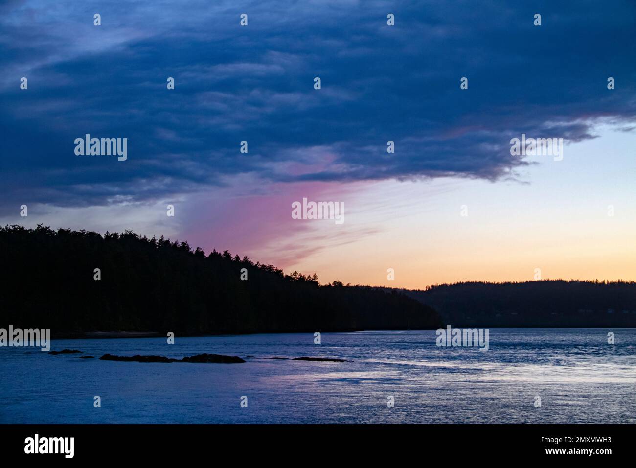 Pacific Northwest dramatic sunset (2014 Stock Photo - Alamy