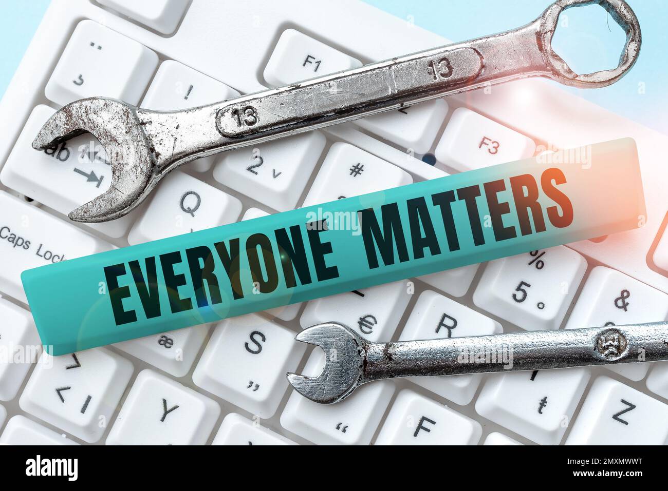 Conceptual display Everyone Matters, Internet Concept all the people ...