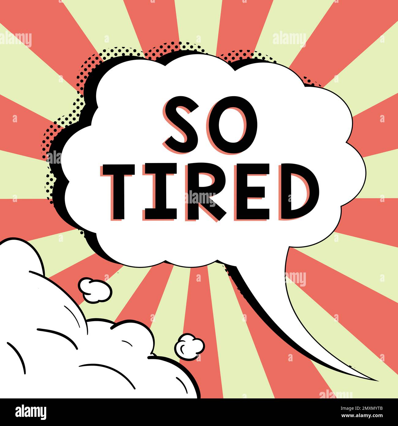 Conceptual caption So Tired. Word for drained of strength and energy ...