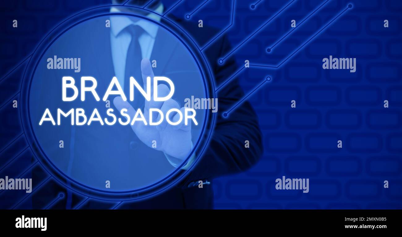 Inspiration showing sign Brand Ambassador. Concept meaning agent ...