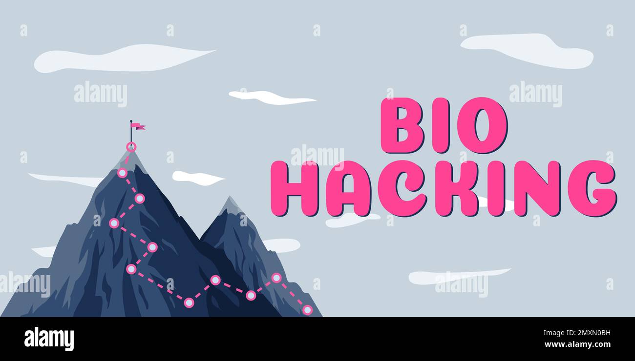 Conceptual caption Bio Hacking. Internet Concept exploiting genetic ...