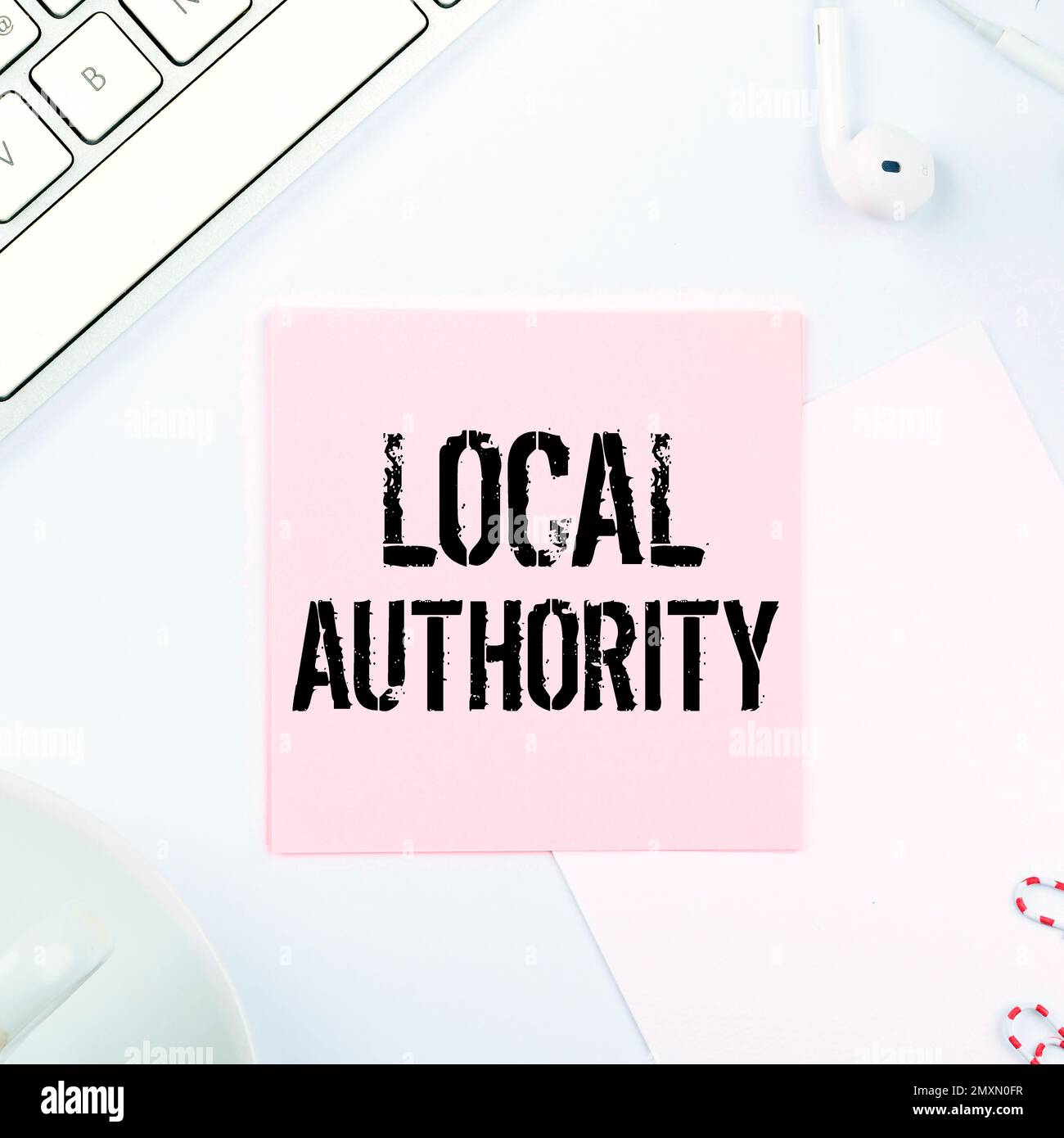 Handwriting text Local Authority, Word for the group of people who ...