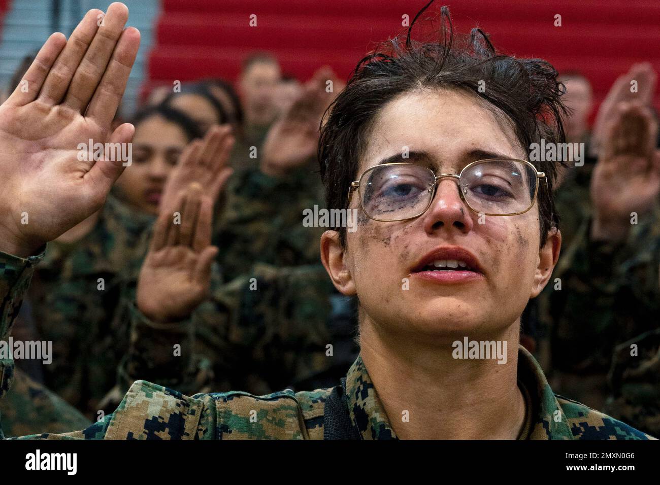 Parris Island, South Carolina, USA. 28th Jan, 2023. New Marines with ...