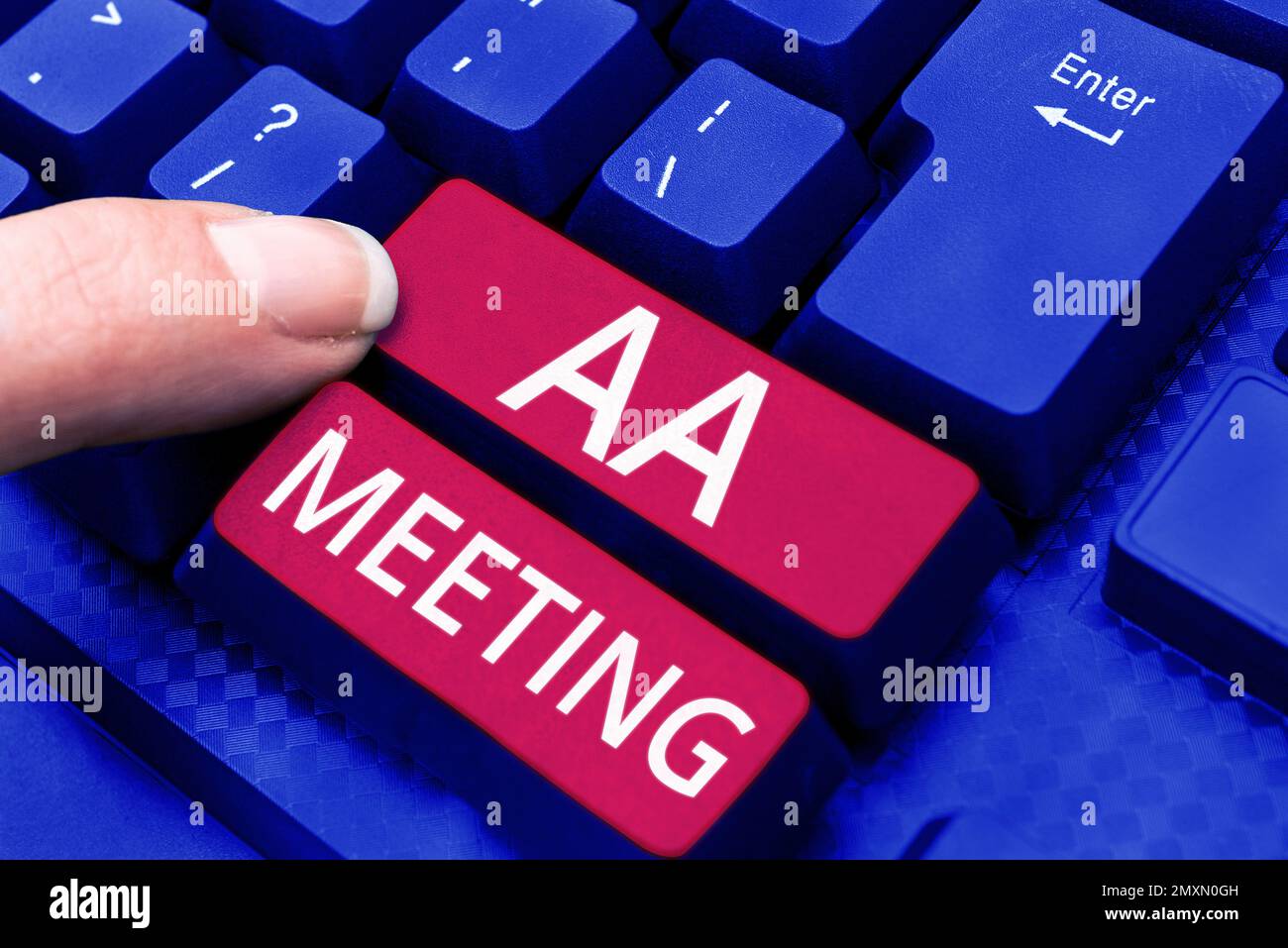 Inspiration showing sign Aa Meeting. Concept meaning gathering of ...