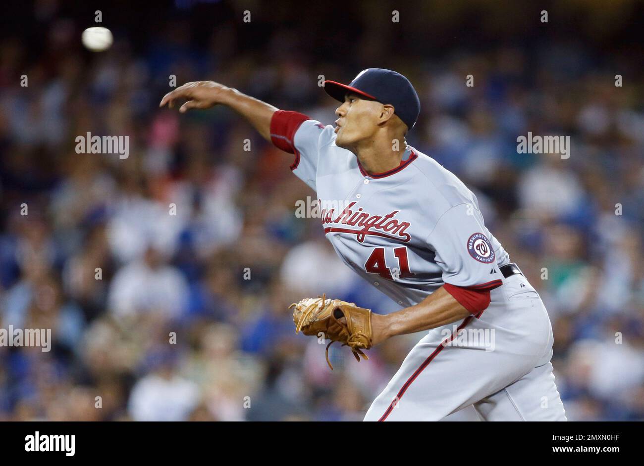 FILE - In this Aug. 11, 2015, file photo, Washington Nationals starting ...