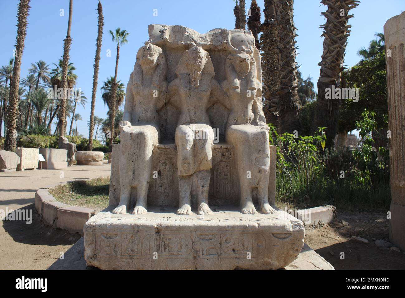 Statue of Rameses II in Mit Rahina Museum Stock Photo - Alamy