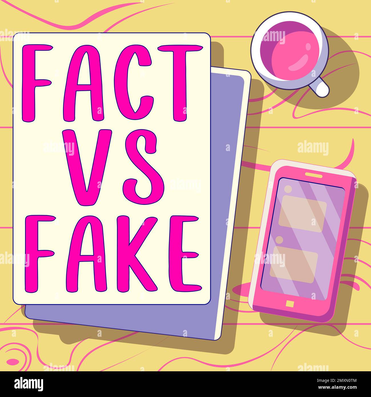 Inspiration showing sign Fact Vs Fake. Word for Is it true or is false ...