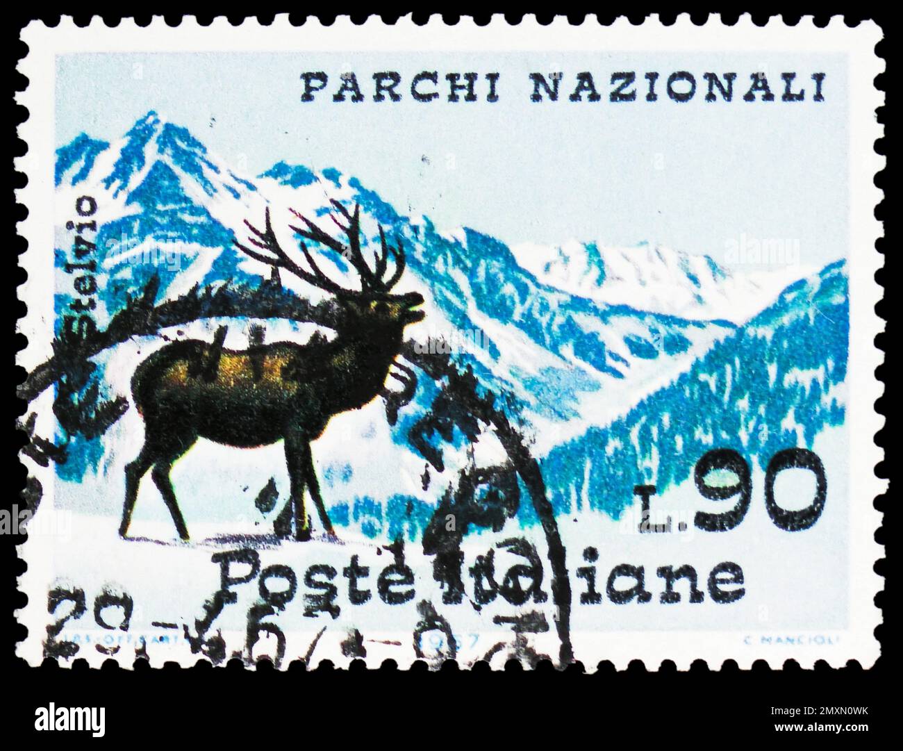 MOSCOW, RUSSIA - FEBRUARY 2, 2023: Postage stamp printed in Italy shows ...