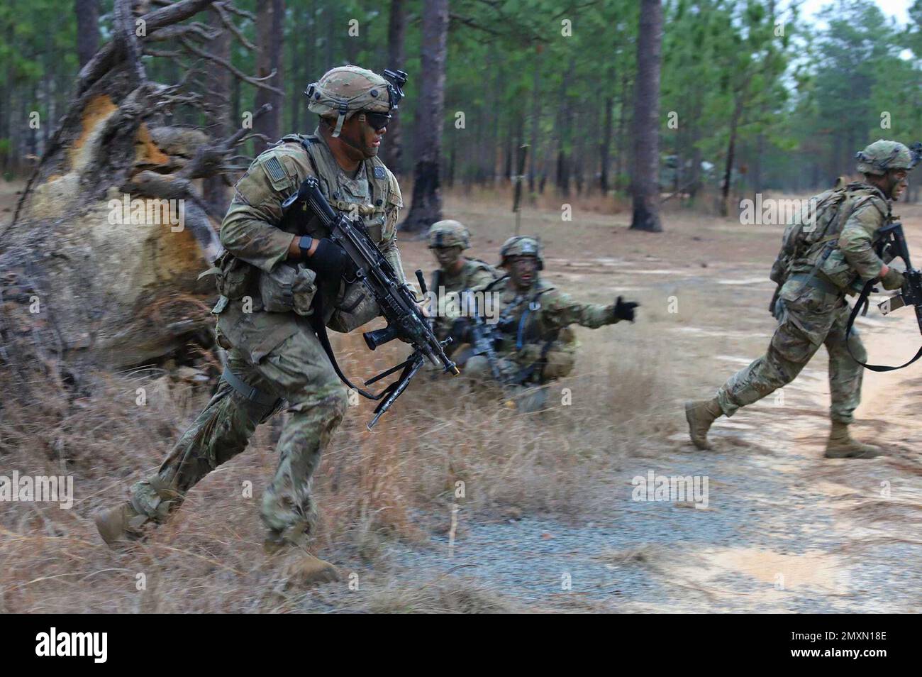 Fort Polk, Louisiana, USA. 21st Jan, 2023. Soldiers are training to ...