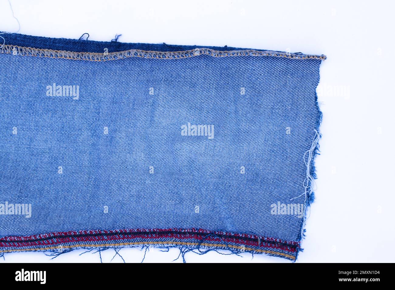 piece of denim on an isolated background Stock Photo - Alamy