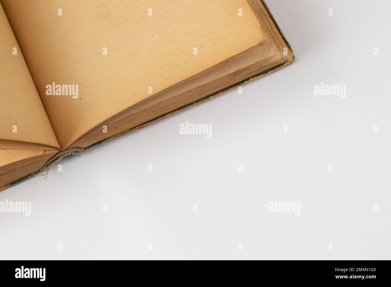 book with blank pages opened on an isolated background Stock Photo - Alamy