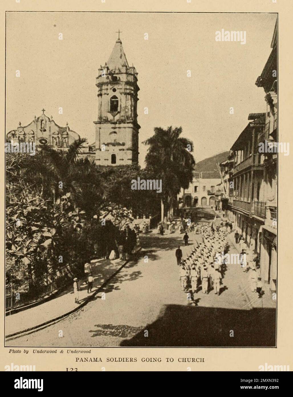 Panama Soldiers Going to Church from the book Panama and the Canal in ...