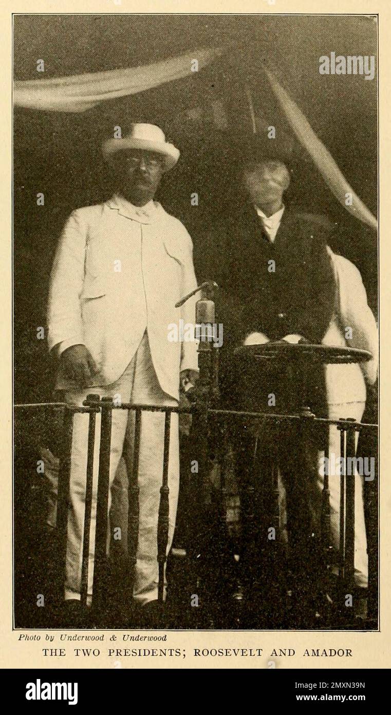The Two Presidents: Roosevelt and Amador from the book Panama and the ...
