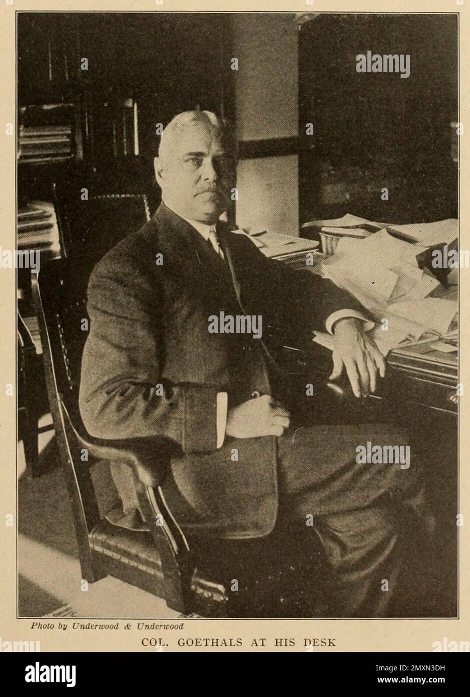Col. Goethals at His Desk from the book Panama and the Canal in picture ...