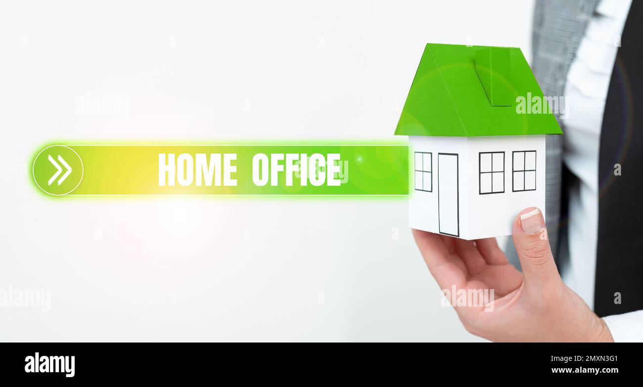 Inspiration showing sign Home Office, Internet Concept space designated ...