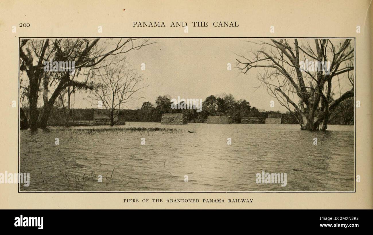 Piers of the Abandoned Panama Railway from the book Panama and the ...