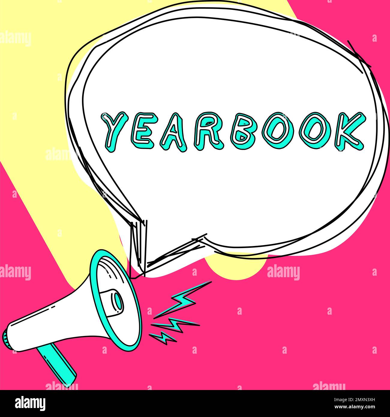 Text sign showing Yearbook, Concept meaning publication compiled by ...