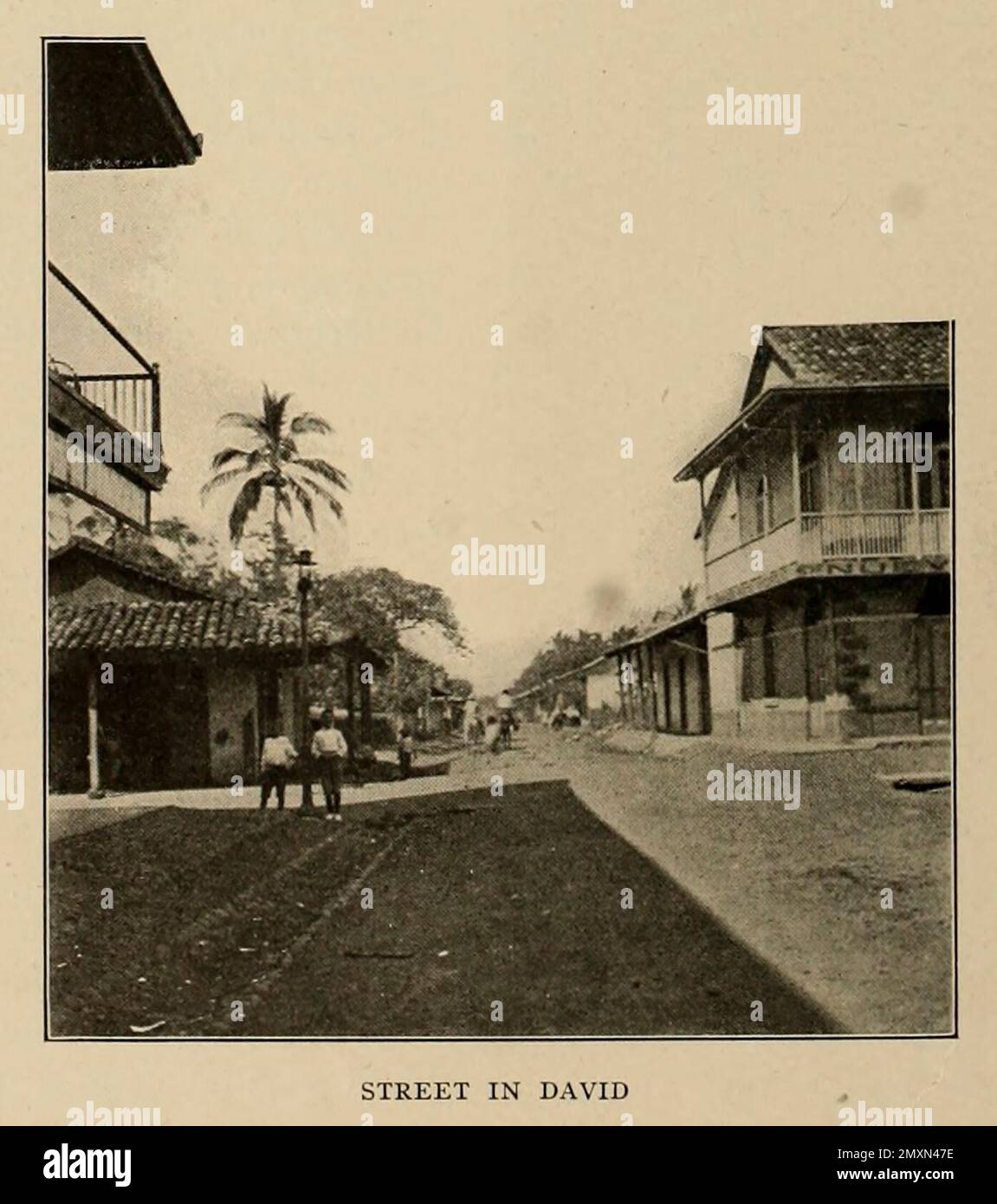 Street in David from the book Panama and the Canal in picture and prose ...