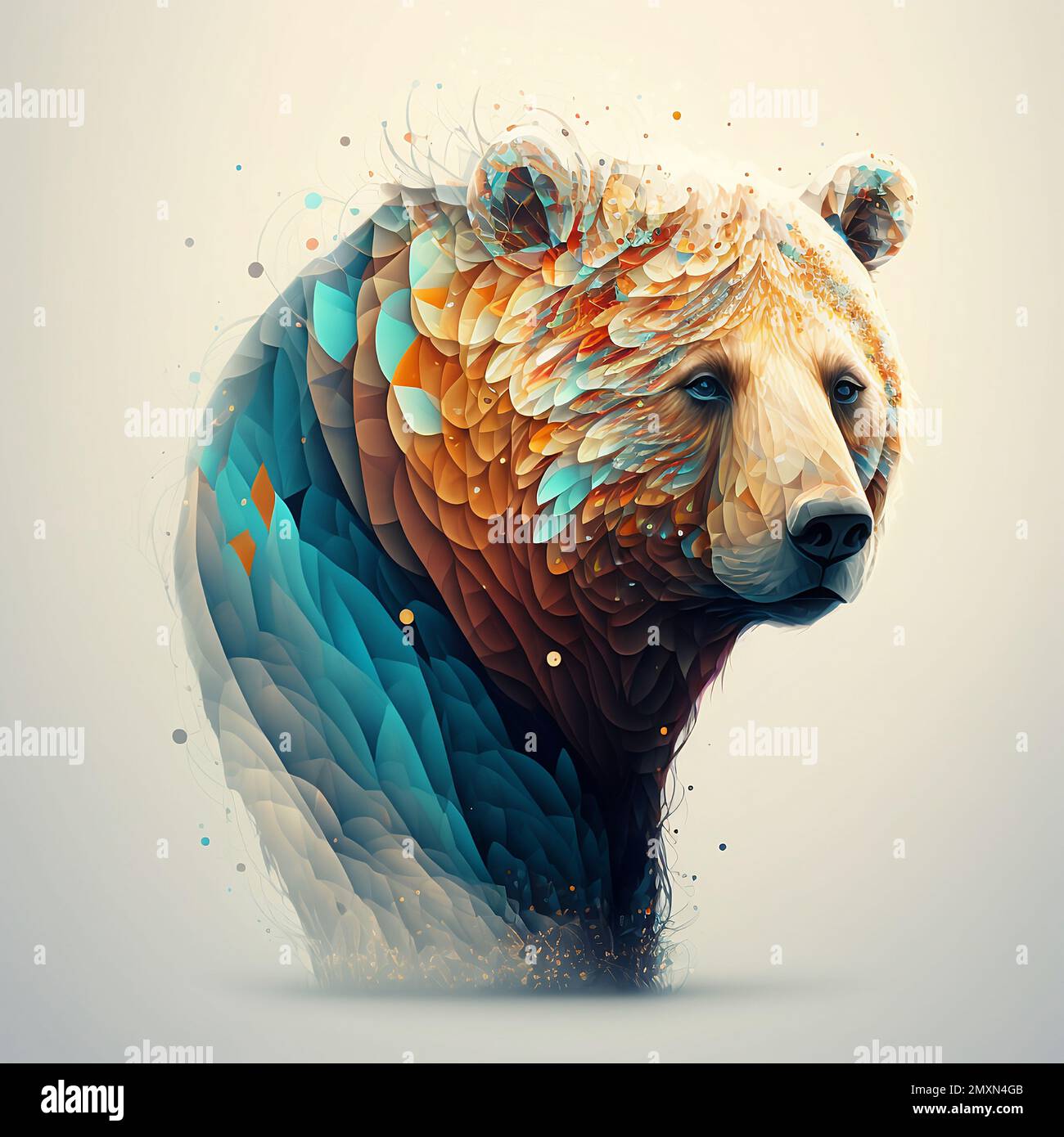 Colorful painting bears hi-res stock photography and images - Alamy