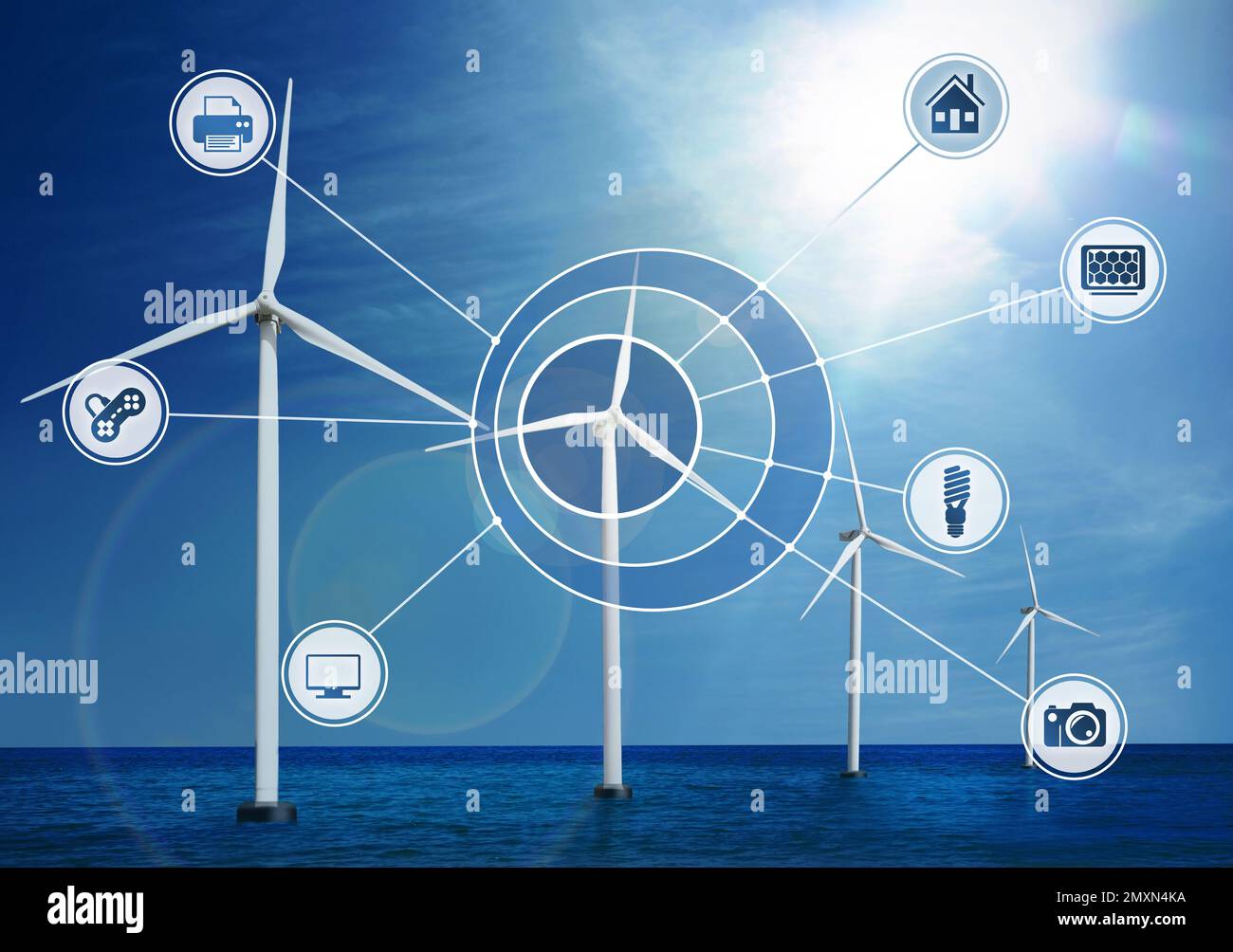 Floating offshore wind farm hi-res stock photography and images - Alamy