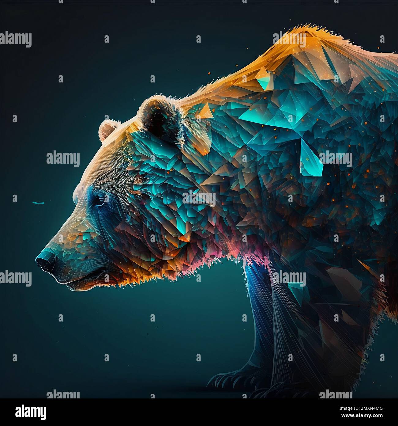 Colorful painting bears hi-res stock photography and images - Alamy