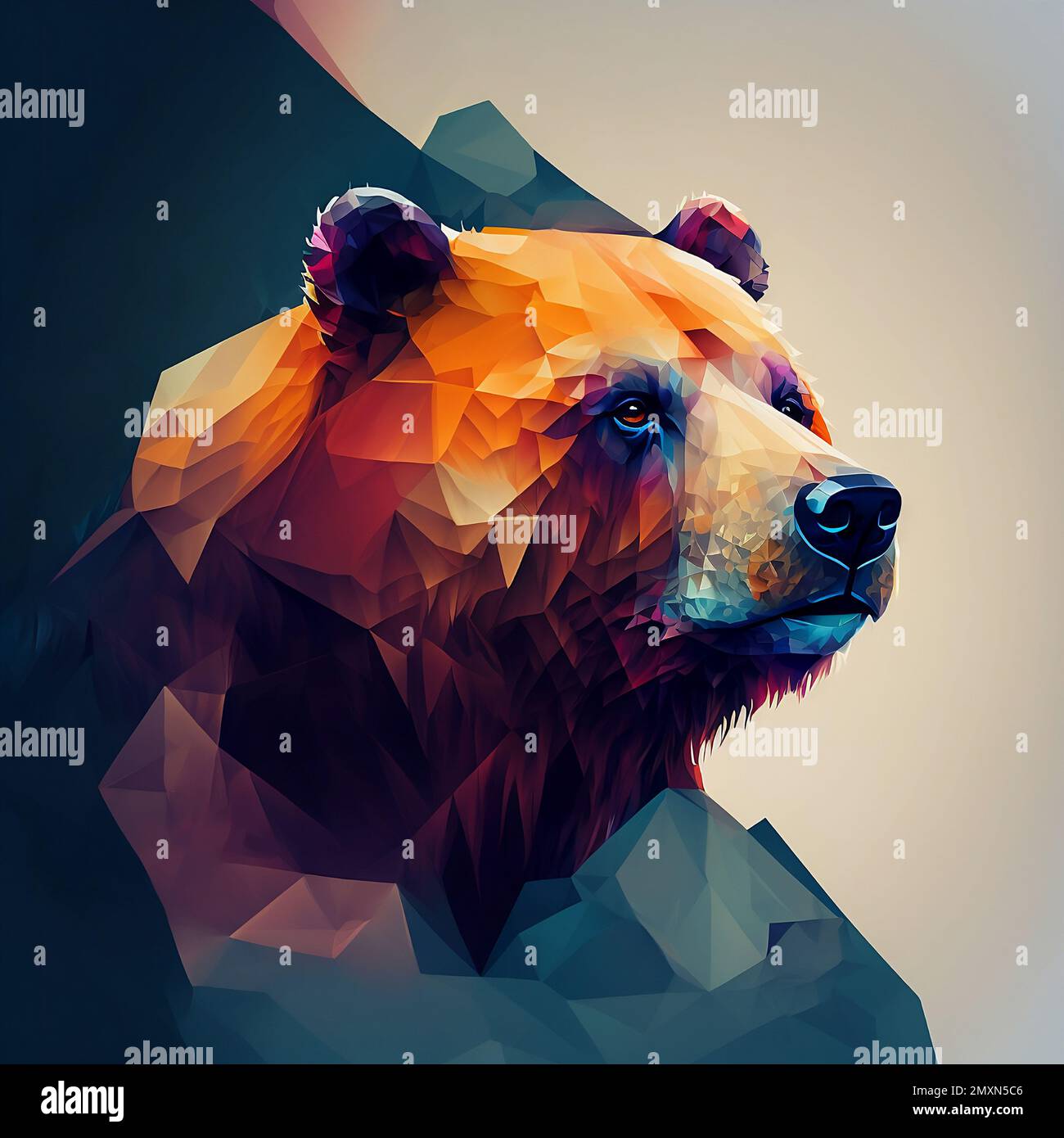 Colorful painting bears hi-res stock photography and images - Alamy